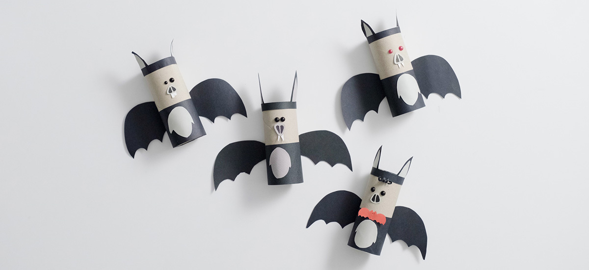 Lag din egen Halloween-dekorasjon: Flaggermus av doruller | Boktips