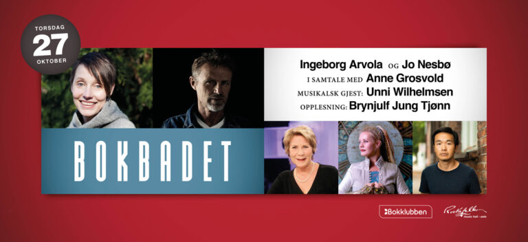 Bokbadet med Jo Nesbø, Ingeborg Arvola, Brynjulf Jung Tjønn og Unni Wilhelmsen | 27. oktober ...